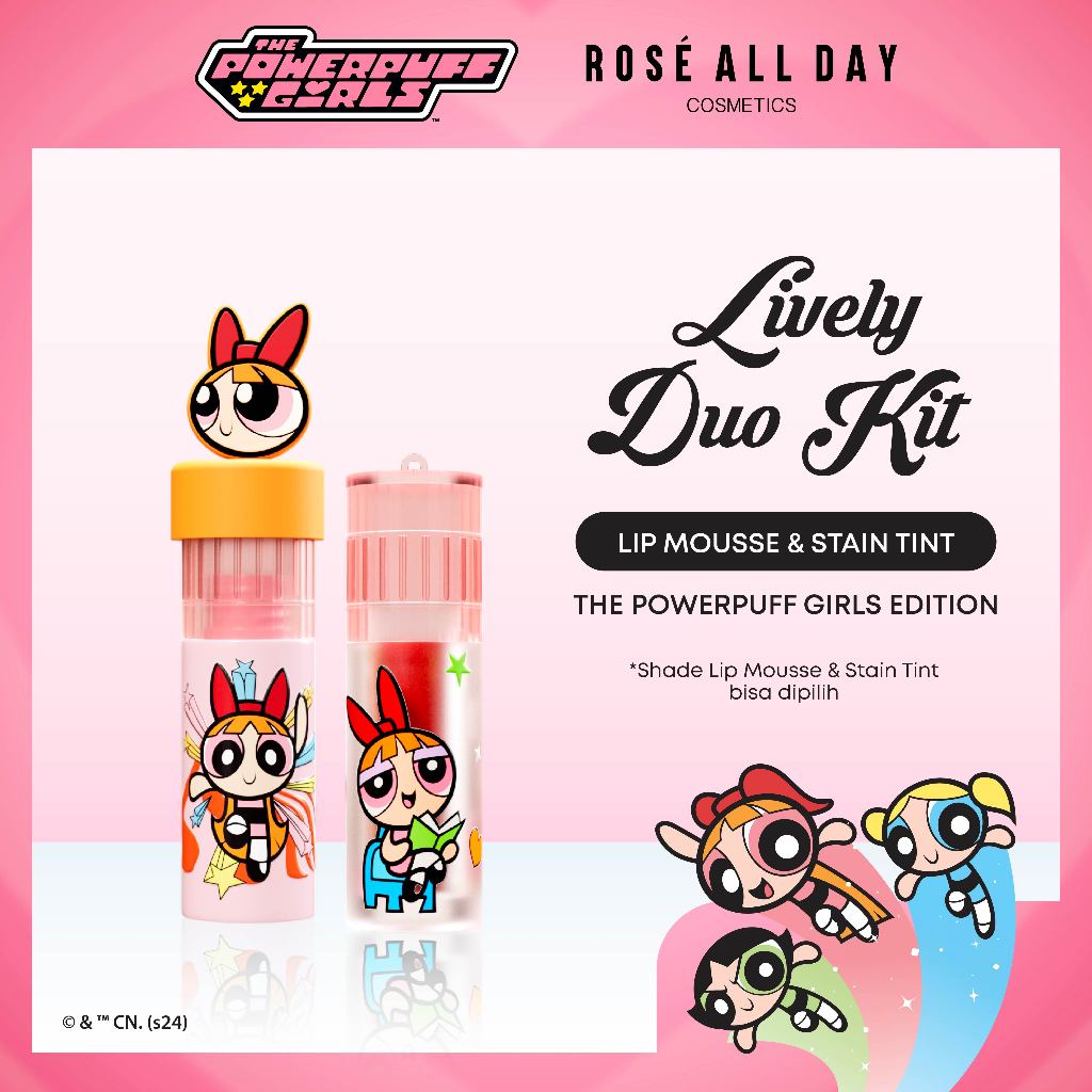 Jual [Bundle] Rose All Day | Lip Mousse + Staint Tint (The Powerpuff ...