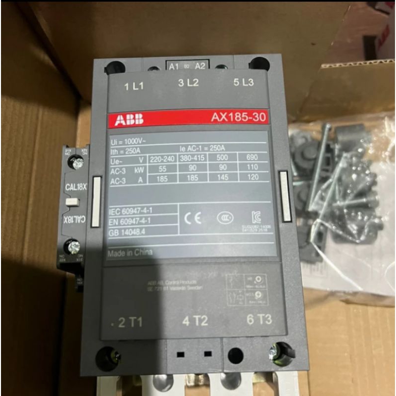 Jual MAGNETIC CONTACTOR ABB AX185-11-80 220V ORIGINAL ASLI | Shopee ...