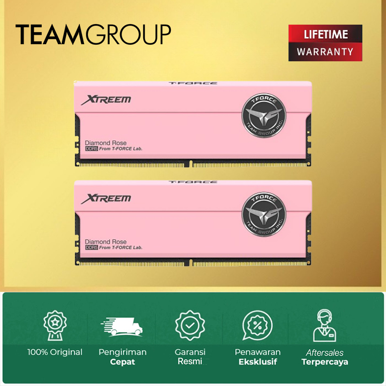 Jual RAM Team XTREEM DDR5 PINK 48GB (2x24GB) 7600MHz | Shopee Indonesia