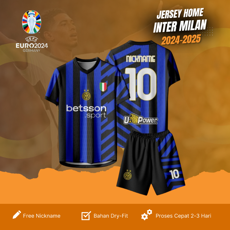 Jual Jersey Printing INTER MILAN HOME 2024/2025 Bisa Custom Nama dan ...