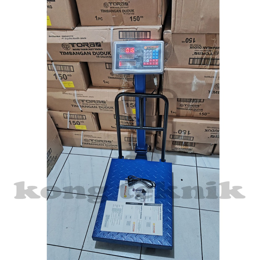 Jual Timbangan Duduk Digital Rail TORA 150Kg / Timbangan Digital TORA 150 Kg / TORA timbangan ...