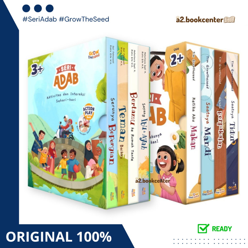 Jual [ABC] READY - New Action Play Book Seri Adab Sehari-hari Grow The ...