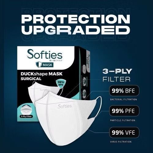 Jual Masker Softies 3 PLY Mask Surgical isi 30pcs | Shopee Indonesia