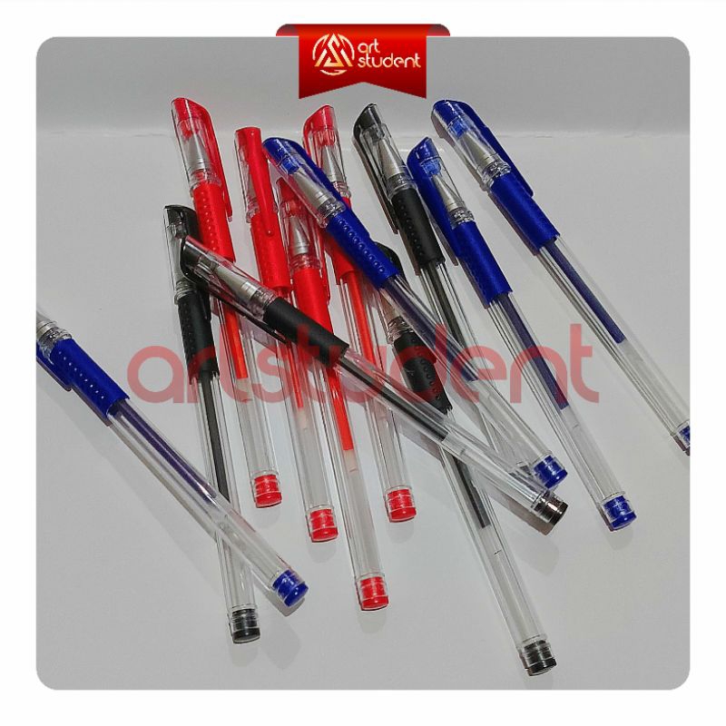 Jual Pulpen Tinta Warna / Pena / Ball pen / Alat Tulis Atk / Hitam Biru ...