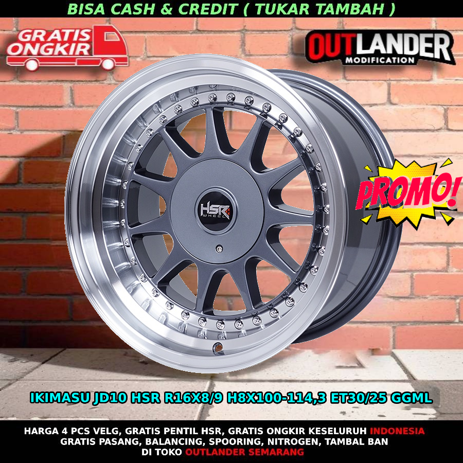 Jual Velg racing celong ring 16 jazz yaris fiesta mazda2 rio avanza livina confero hsr ikimasu ...