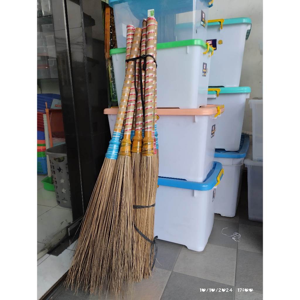 Jual Sapu Lidi Gagang Panjang / Sapu Taman | Shopee Indonesia