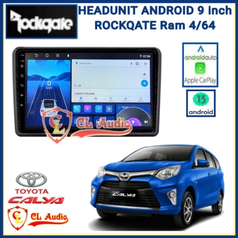 Jual Head Unit Android Rockgate 9 Inch Calya/Sigra Ram 4/64GB | Shopee ...