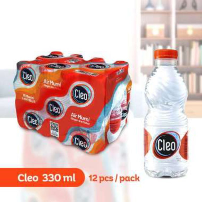 Jual Cleo botol mini 330 ml isi 12 botol | Shopee Indonesia