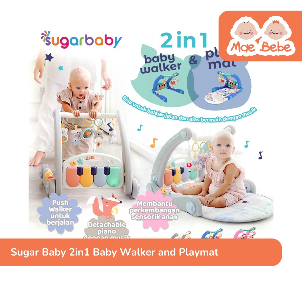 Jual Cashback 5 Pembelian Sugar Baby 2in1 Baby Walker and Playmat Push ...