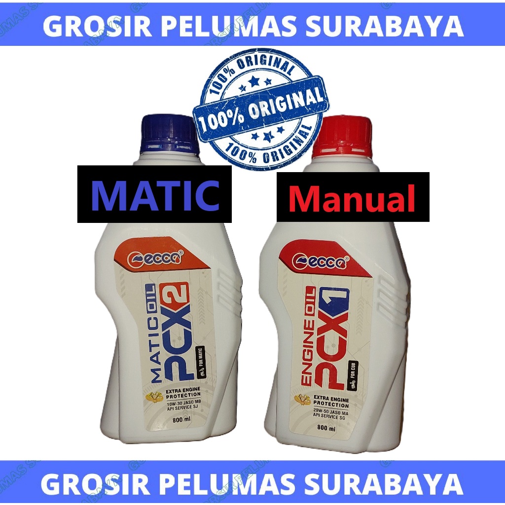 Jual Murah SNI Oli Mesin Motor bebek Ecco PCX1 4T sae 20W-50 20W/50 800ml 800 ML oli motor PCX 1 ...