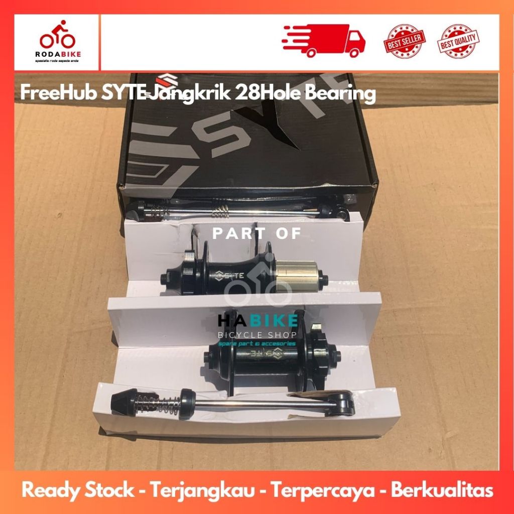 Jual Hub freehub SYTE F/R HUB Alloy Lobang 28 Hole TAWON 6 PAWLS ...