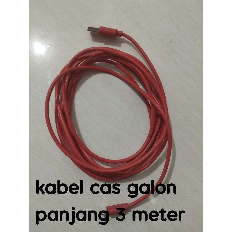Jual kabel cas galon air minum panjang 3 meter / cctv juga bisa ...