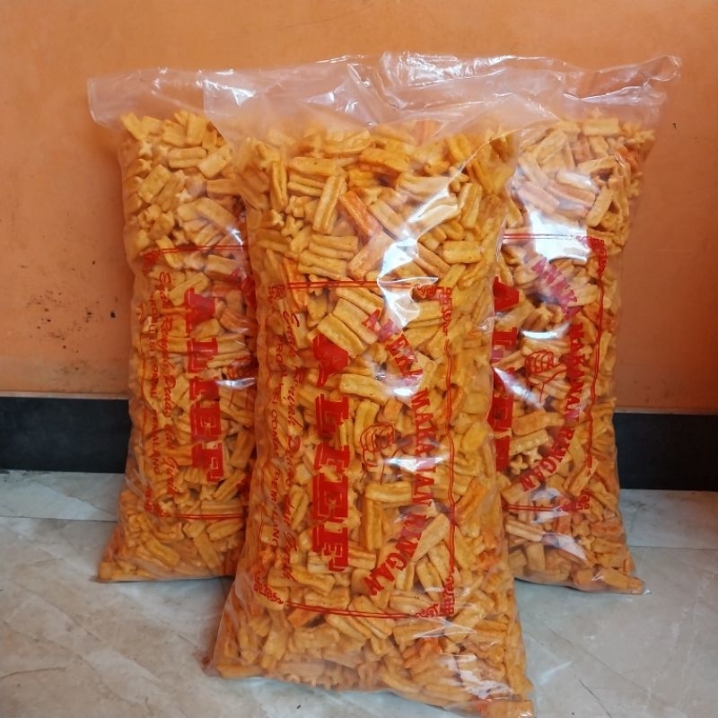 Jual KERUPUK STIK KECIPIR/KERUPUK GERIGI 1KG RASA BALADO/EXTRA PEDAS ...