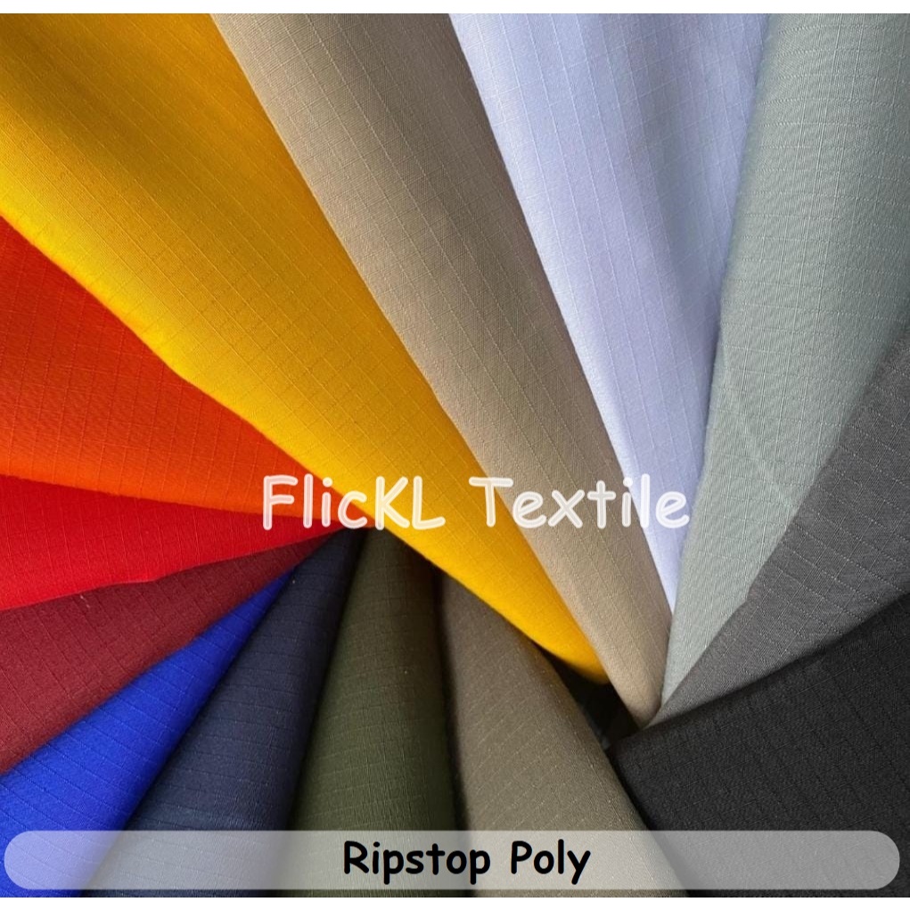 Jual Bahan Ripstop Poly Kain Ripstop PE Polyster Ripstop Polyester PE ...