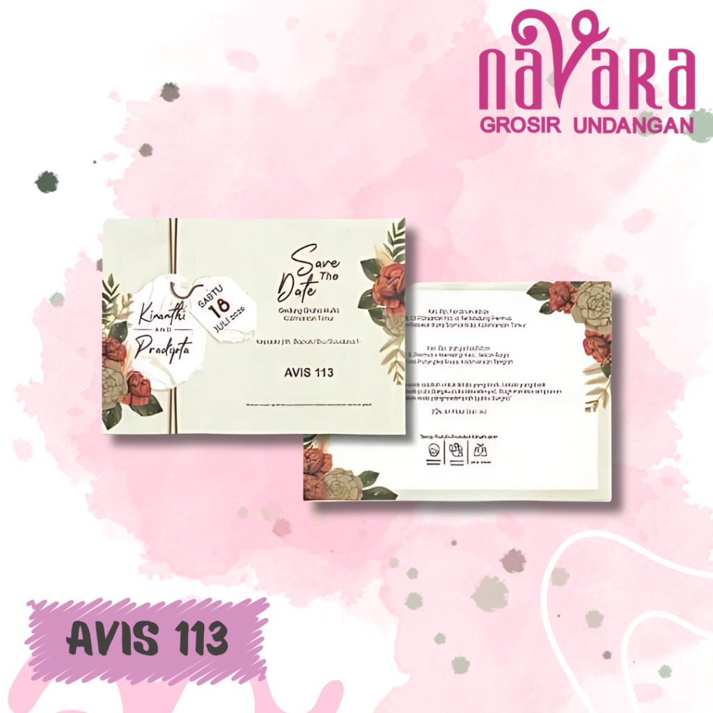 Jual Blangko undangan atau kertas undangan pernikahan merek Avis 113 ...
