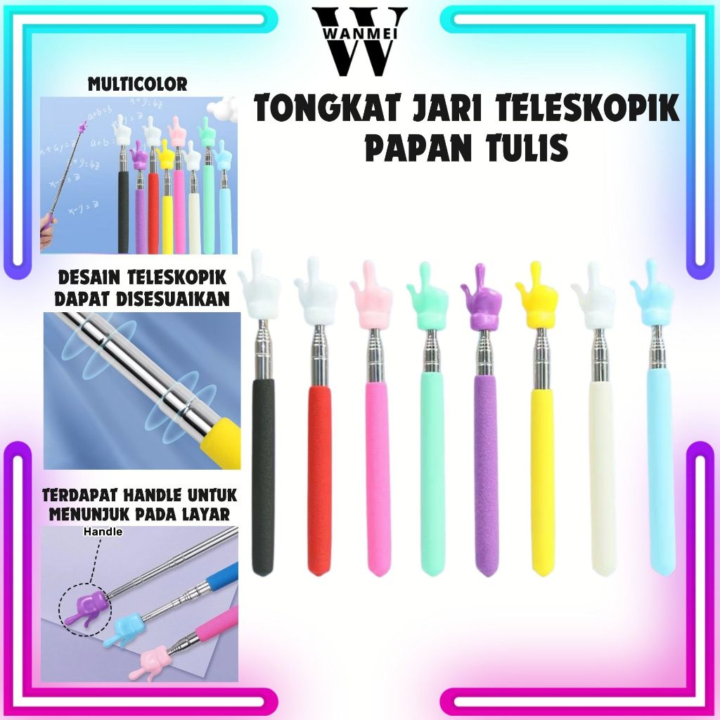 Jual WM Tongkat Penunjuk Whiteboard Untuk Mengajar 70cm Penunjuk Papan ...