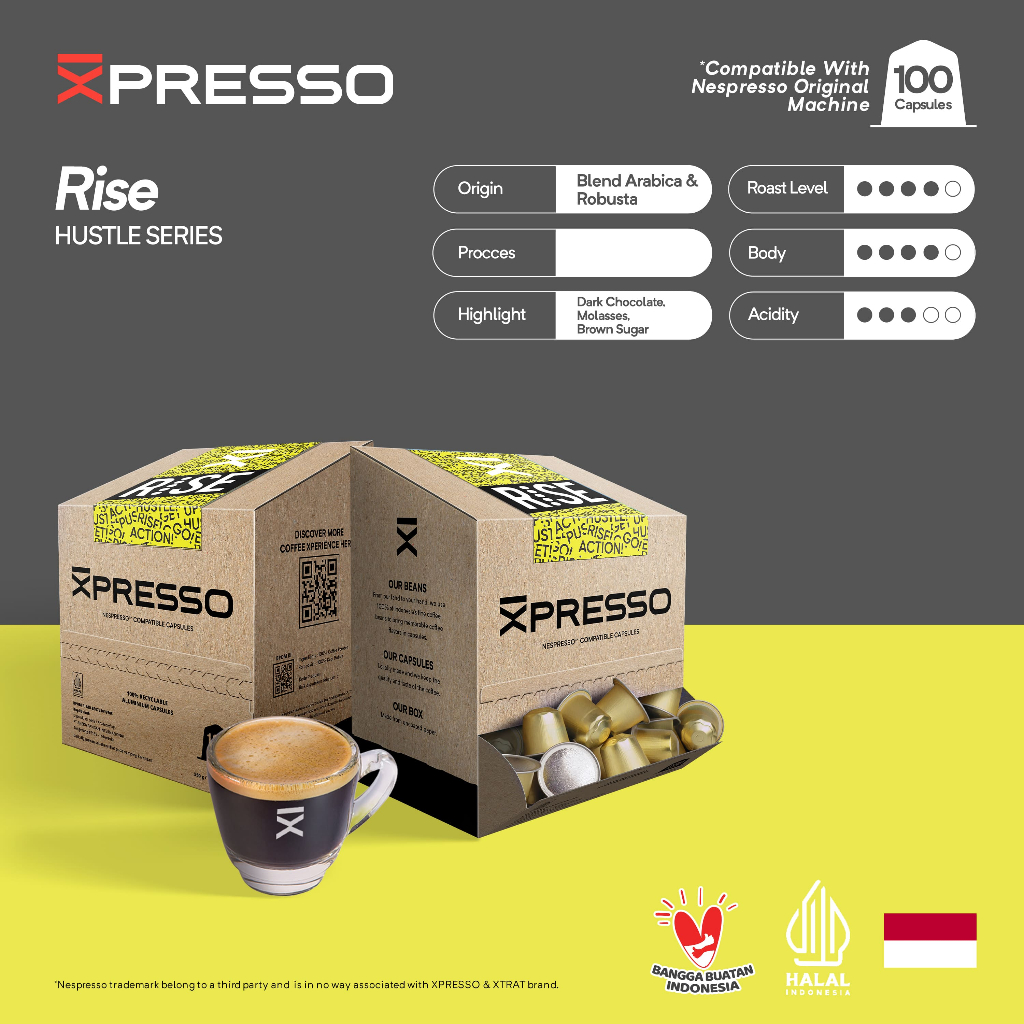 Jual XPRESSO Office Pack - Rise - Coffee Capsules Nespresso Compatible ...