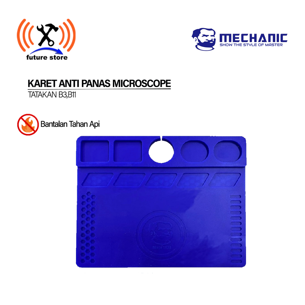 Jual MECHANIC V75 KARET ANTIPANAS MICROSCOPE BUAT TATAKAN B3,B11 BLUE ...