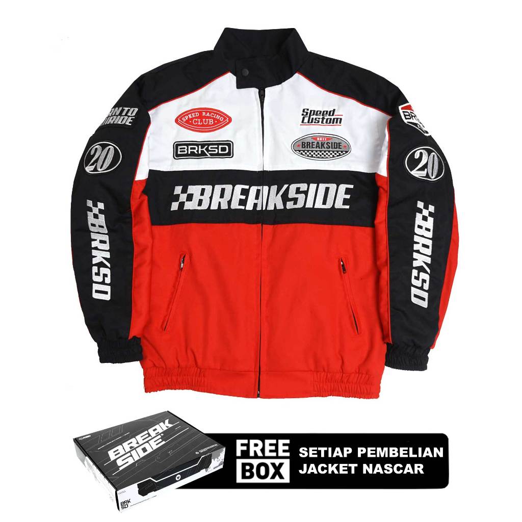 Jual Breakside Nascar Jaket Vintage Speed Custom - Red Jaket Pria Jaket ...