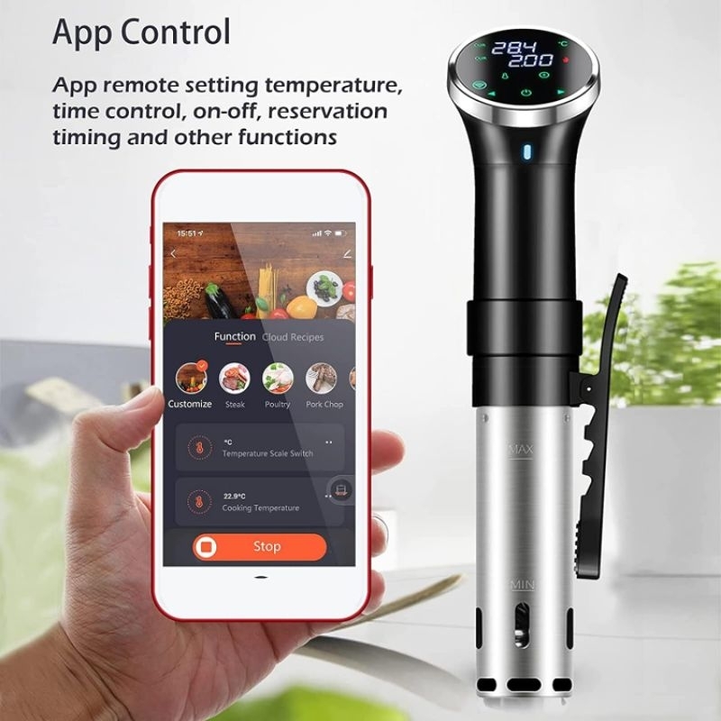 Jual Sous Vide Slow Cooker Vacuum Precision Temperature with WiFi - SJ ...