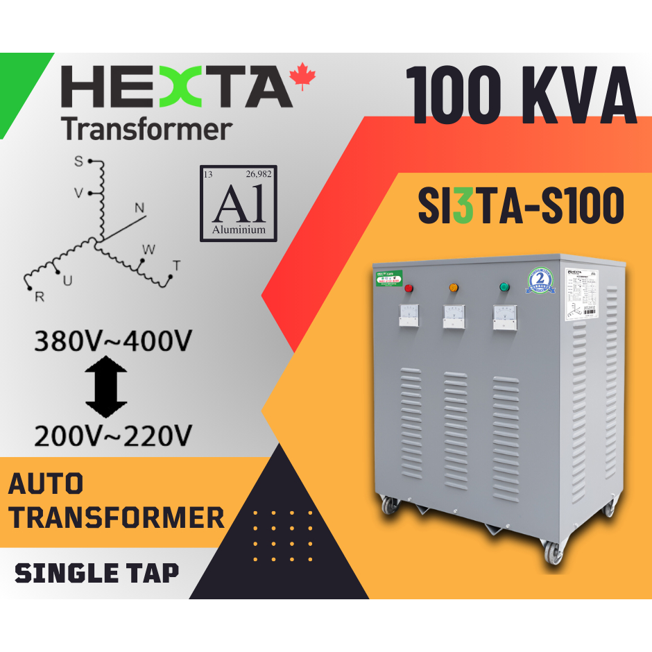 Jual Trafo Listrik Auto Transformer Hexta single tap 100kva | Shopee ...