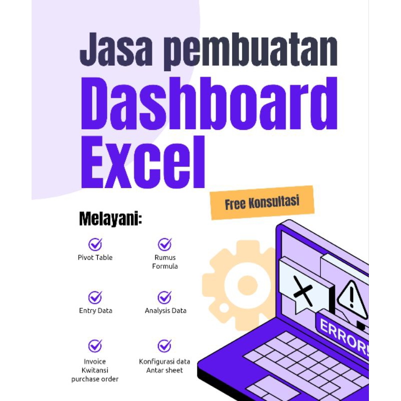 Jual JASA PEMBUATAN DASHBOARD EXCEL | Shopee Indonesia