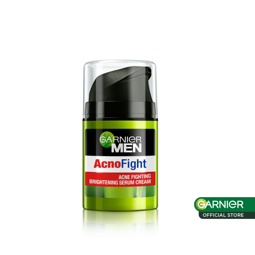 Jual Garnier Men Acno Fight Acne Fighting Brightening Serum Cream Skin Care - 40ml | Contains ...