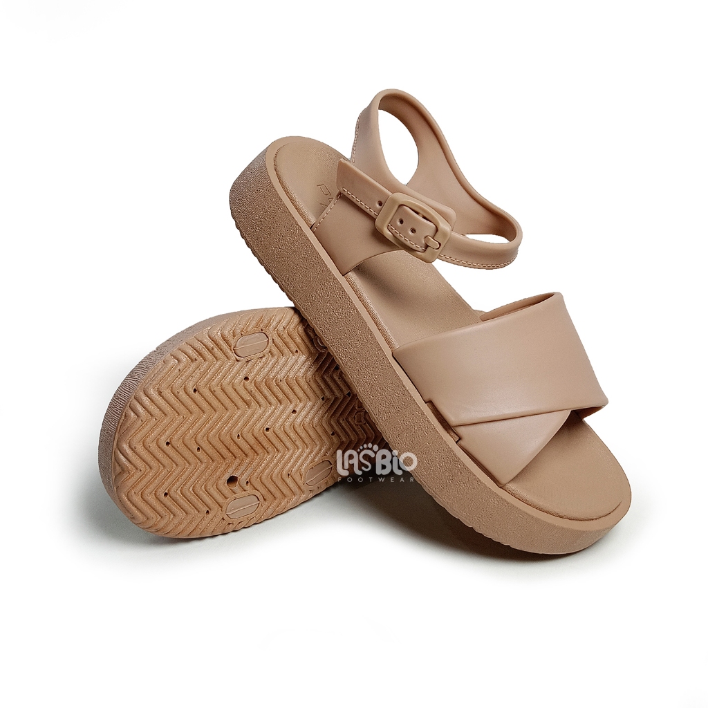 Jual Porto Lady KAS Sandal Wanita Kasual Platform Slipon Selop Tali ...
