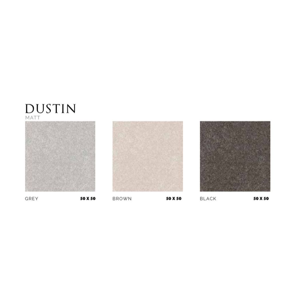 Jual PLATINUM CERAMICS FLOOR TILE DUSTIN MATT GREY, BROWN, BLACK 50X50 ...