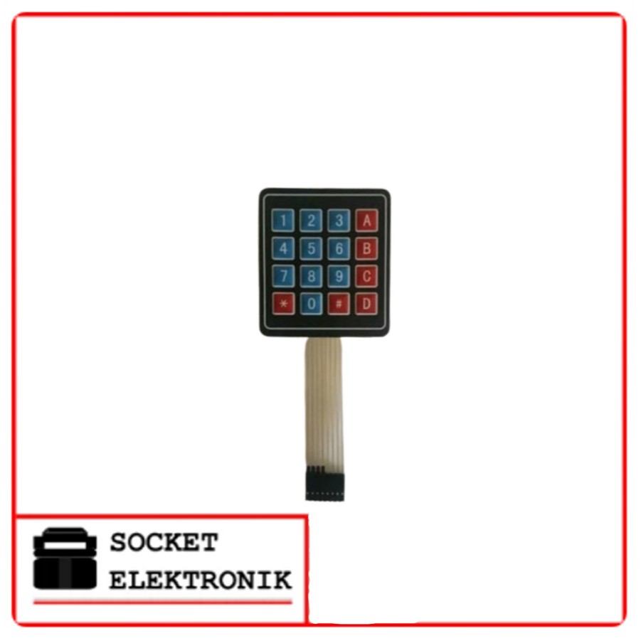 Jual Keypad membrane switch membran 4x4 Tombol | Shopee Indonesia