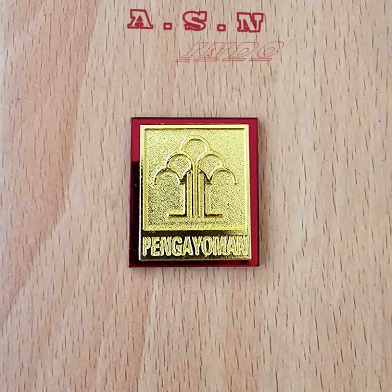 Jual Pin Pengayoman Magnet Perpaduan Akrilik Mirror | Shopee Indonesia