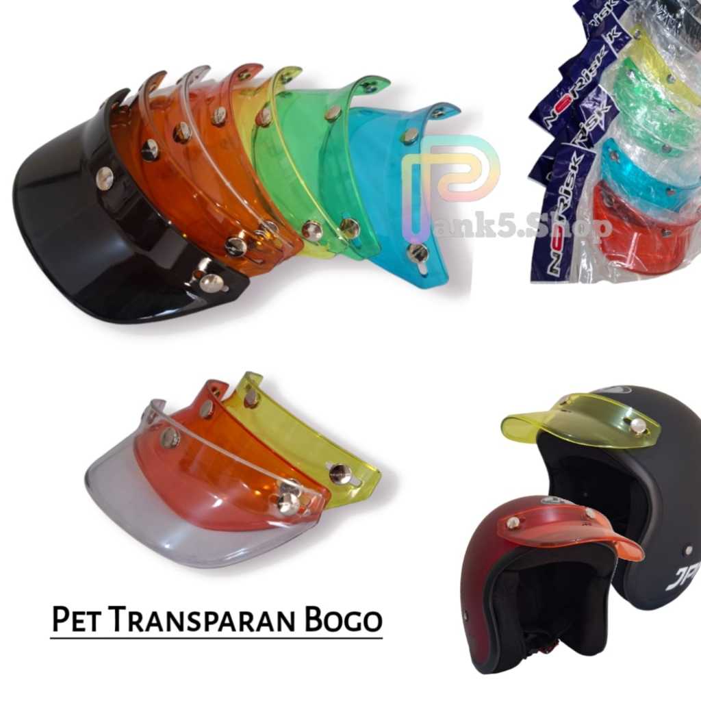 Jual Pet Transparan Topi Helm Bogo Retro Bening Tebal Noris | Shopee ...