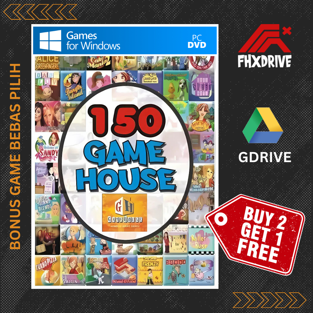 Jual GAMEHOUSE 150 GAMES COLLECTION | BELI 2 GRATIS 1 | GAME PC | Shopee Indonesia
