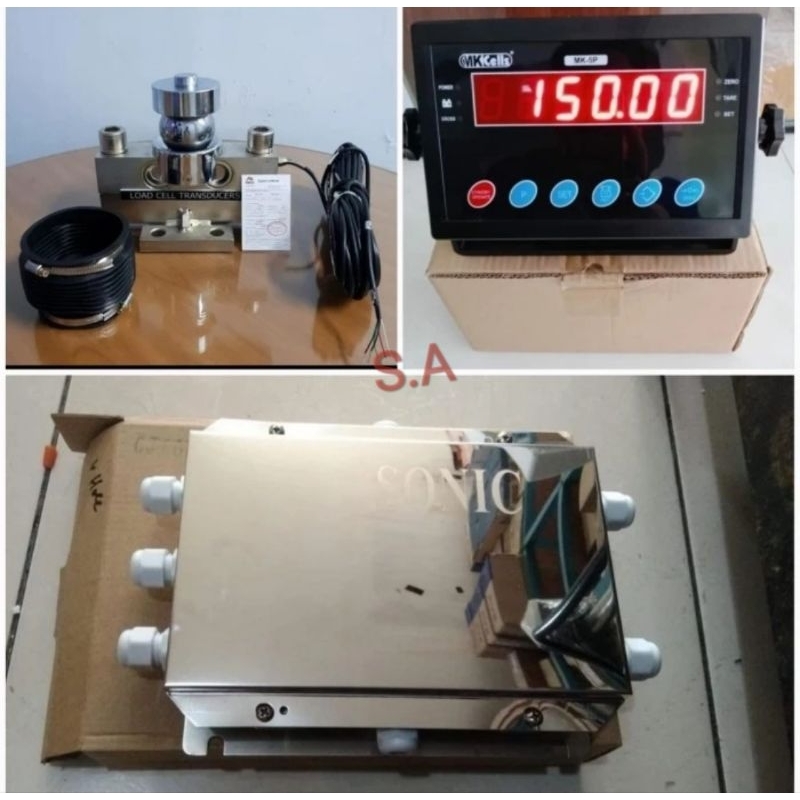 Jual LOAD CELL KELI QS 30T 6UNIT/INDICATOR MK 5P 1UNIT/JB 6 hole 1pcs (S.A) | Shopee Indonesia