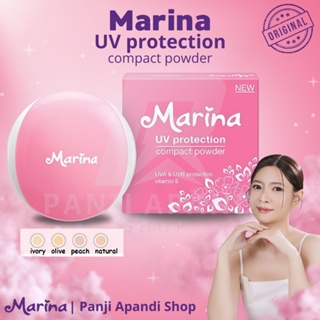 Jual Marina Compact Powder UV Protection Brighten Up 12gr - Bedak Padat ...