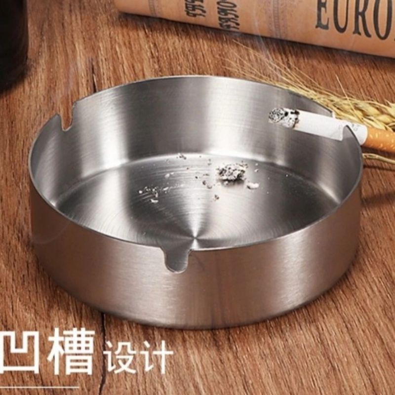 Jual ASBAK ROKOK | ASBAK STAINLESS STEEL | ASBAK BULAT TEBAL 10CM ...