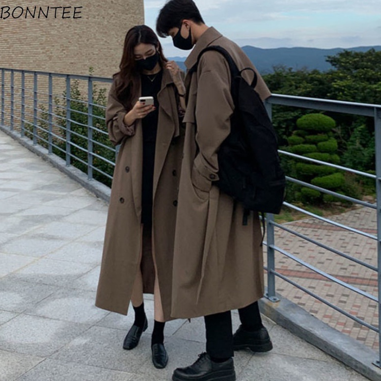 Jual KODE B6S Jaket Long Coat Cowo Cewe Long Coat Blazer Hangat Koreaan ...