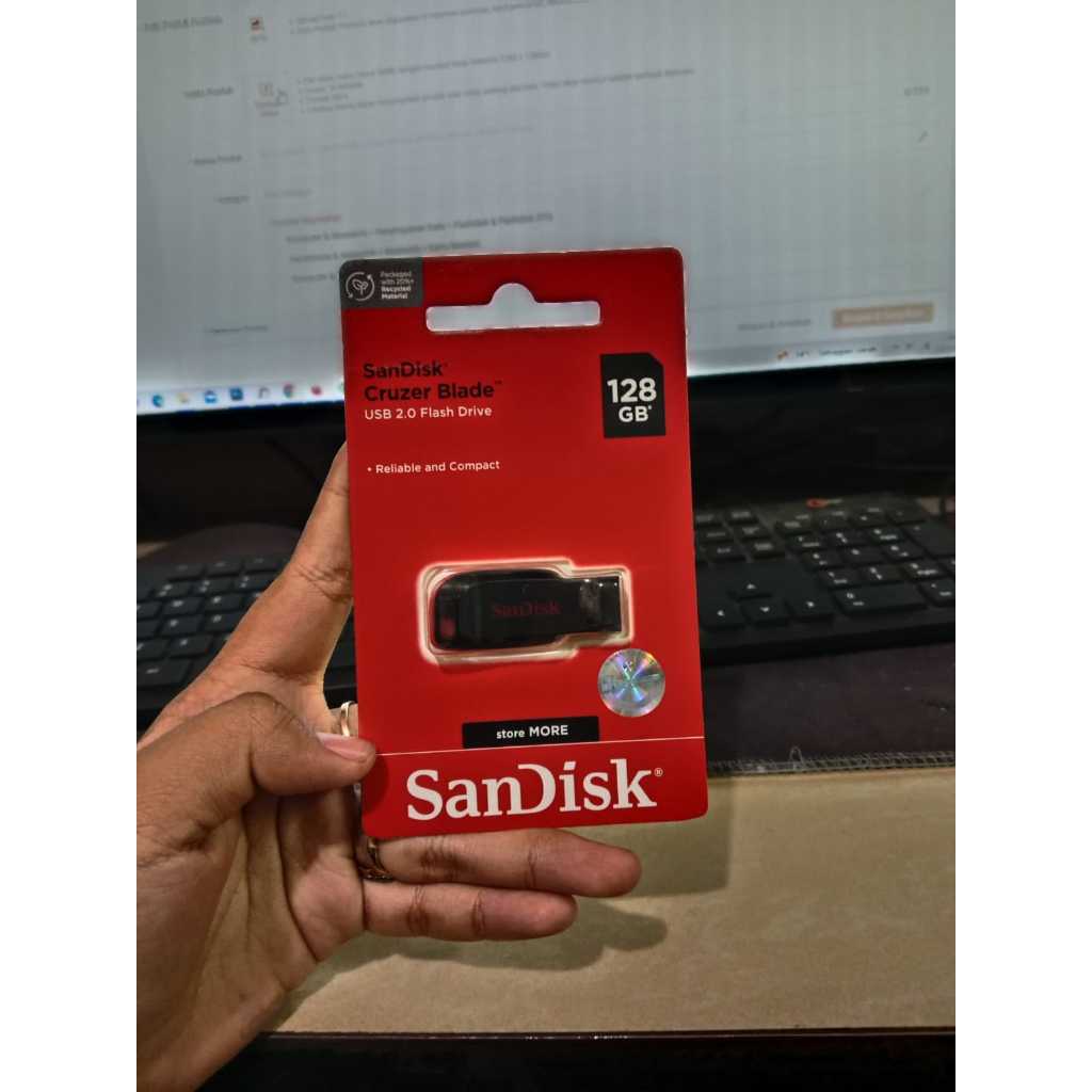 Jual flashdisk sandisk 128gb original resmi | Shopee Indonesia