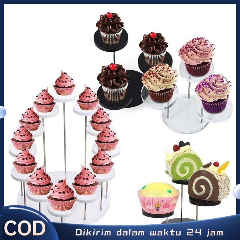 Jual 3Stand Display Cupcake Cupcake Stand Akrilik Stand Cup Cake Untuk ...
