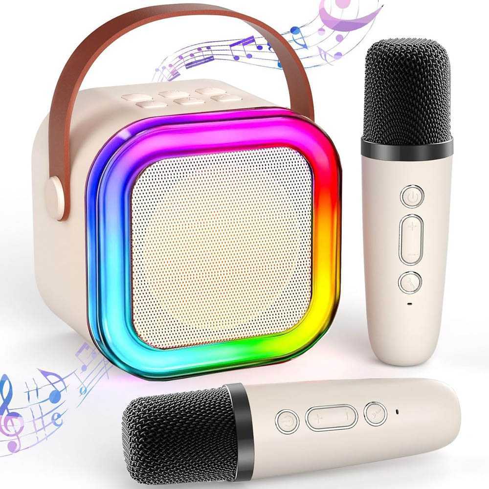Jual Colorful karaoke sound system speaker bluetooth dengan 2 / 1 mic ...