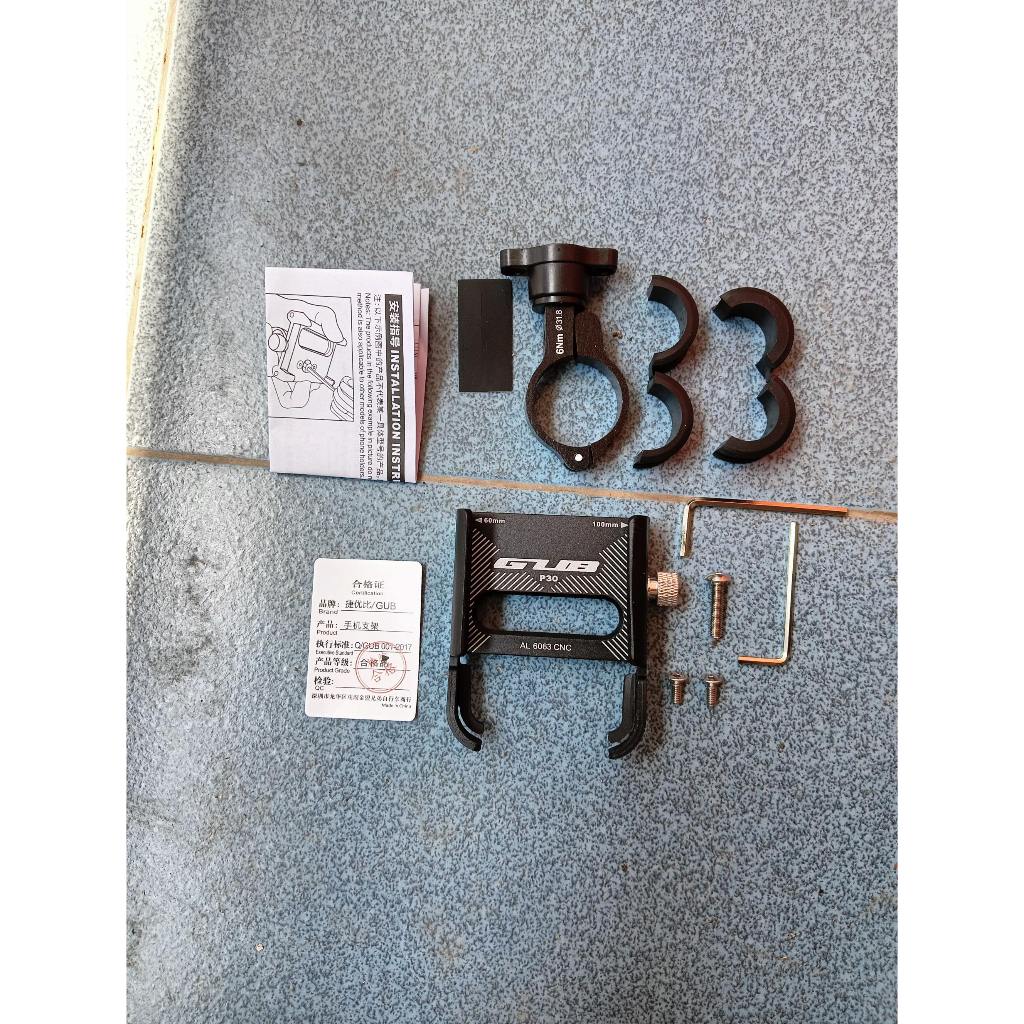 Jual GUB P30 Original Holder Hp Motor Dudukan Ponsel Aluminium Alloy universal | Shopee Indonesia