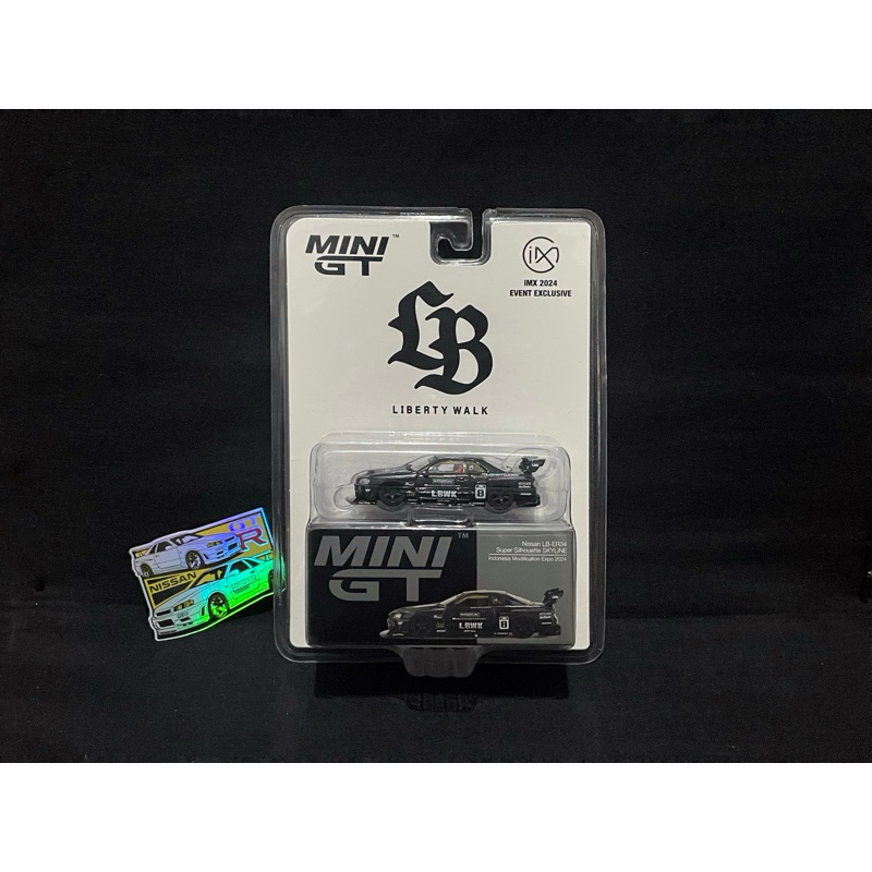 Jual Mini GT Nissan LB-ER34 Super Silhouette Skyline IMX 2024 | Shopee ...