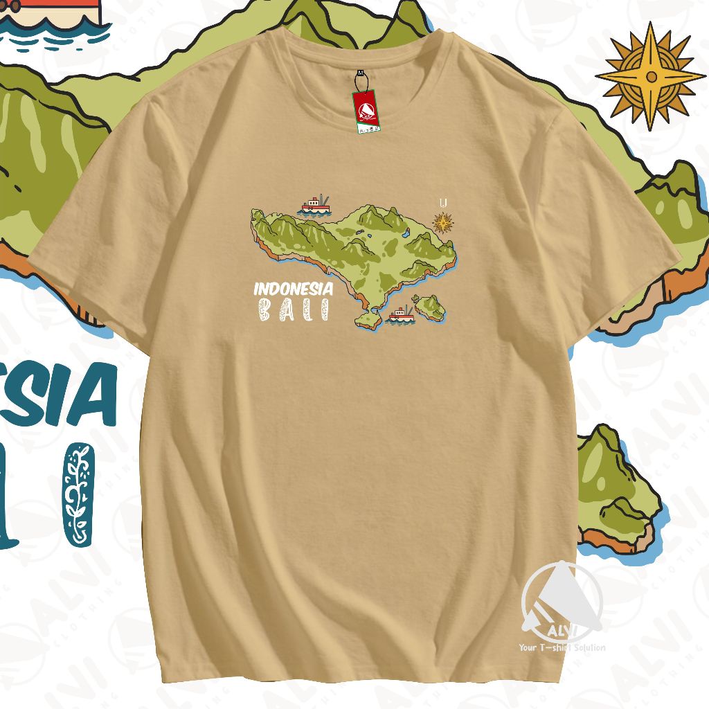 Jual KAOS DISTRO INDONESIA PROVINSI BALI DAERAH KATUN COMBAT 30S ALVI ...