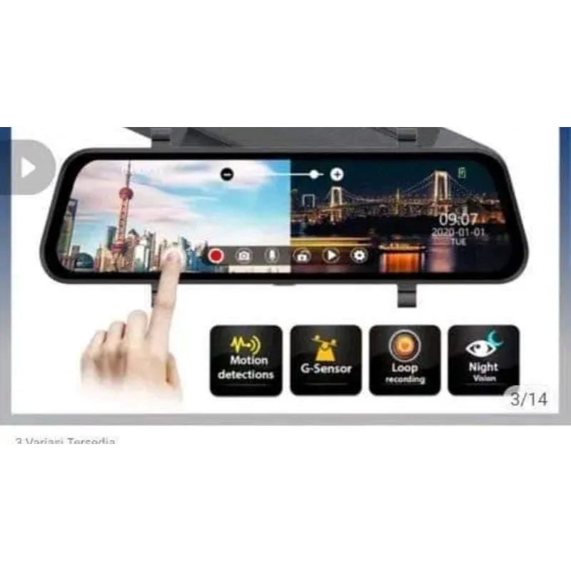 Jual dashcam mobil wifi layar | Shopee Indonesia