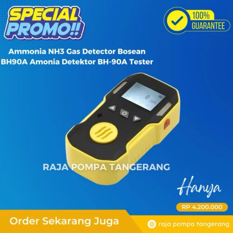 Jual Ammonia NH3 Gas Detector Bosean BH90A Amonia Detektor BH-90A ...