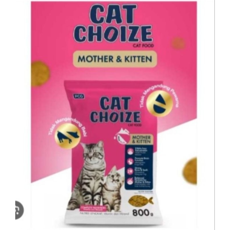Jual CAT CHOIZE MOTHER & KITTEN 800 GR freshpack | Shopee Indonesia