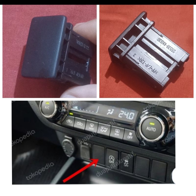 Jual cover tutup switch innova reborn fortuner hilux original baru ...