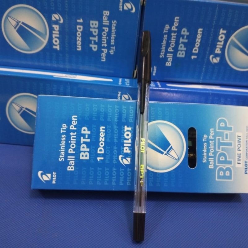Jual Pulpen Pilot Ballpoint BPT-P warna (HITAM) 12 pcs | Shopee Indonesia