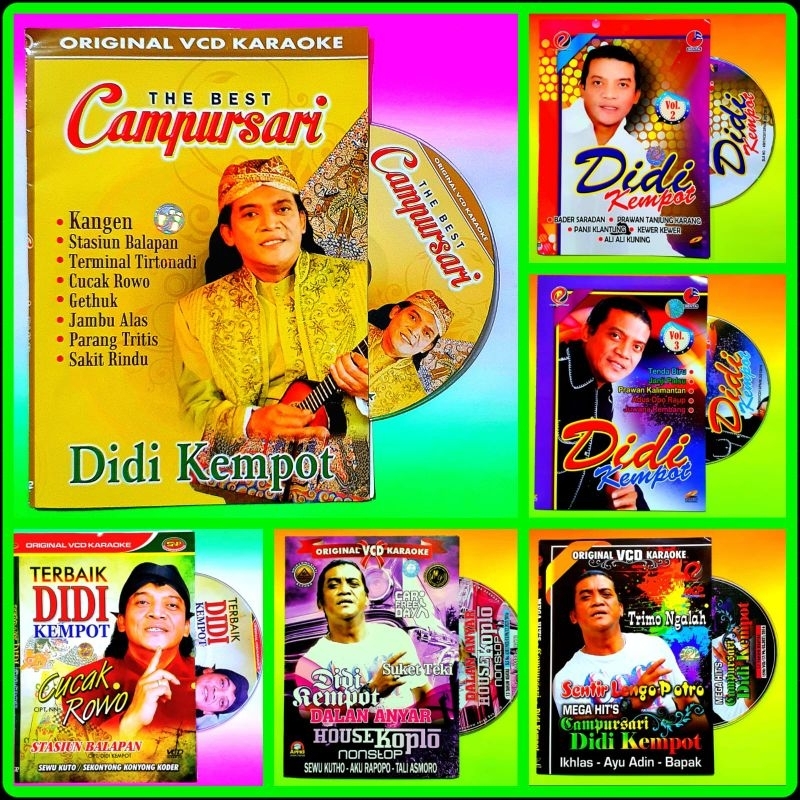 Jual LENGKAP FULL BOX-KASET VCD ORIGINAL MUSIK LAGU KARAOKE DIDI KEMPOT TEMBANG JAWA CAMPURSARI ...