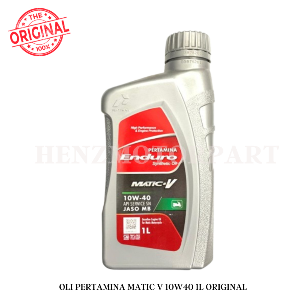 Jual OLI PERTAMINA ENDURO MATIC V 10W-40 1L OLI MOTOR ORIGINAL 100% ...
